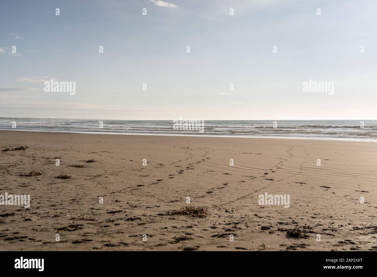 empty beach in Venice Italy Europe. Amazing beach with no people an a ...
