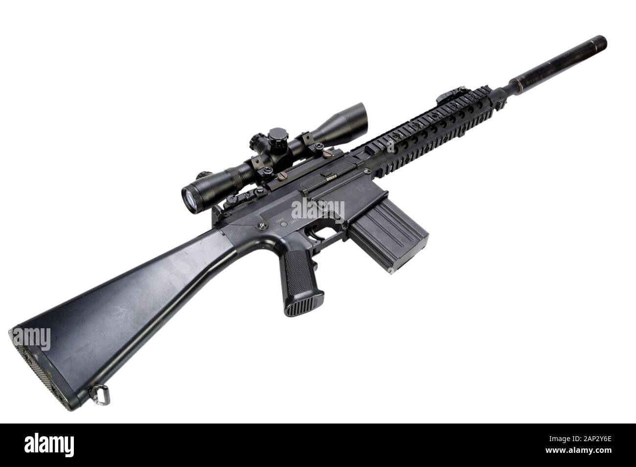 Sniper Rifle With Silencer Wallpaper