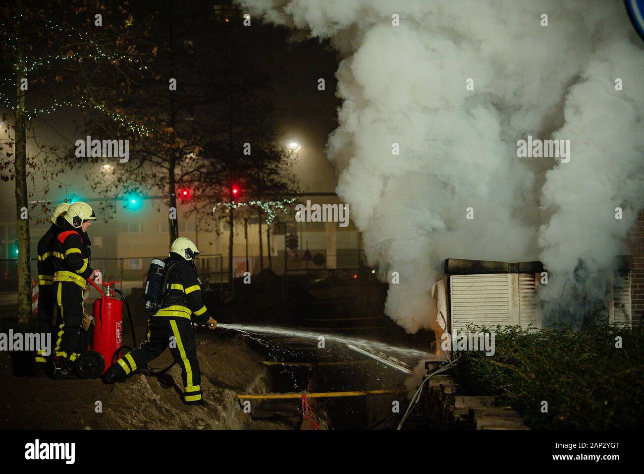 TILBURG, 20-01-2020, dutchnews, Fire in transformer house Tilburg ...