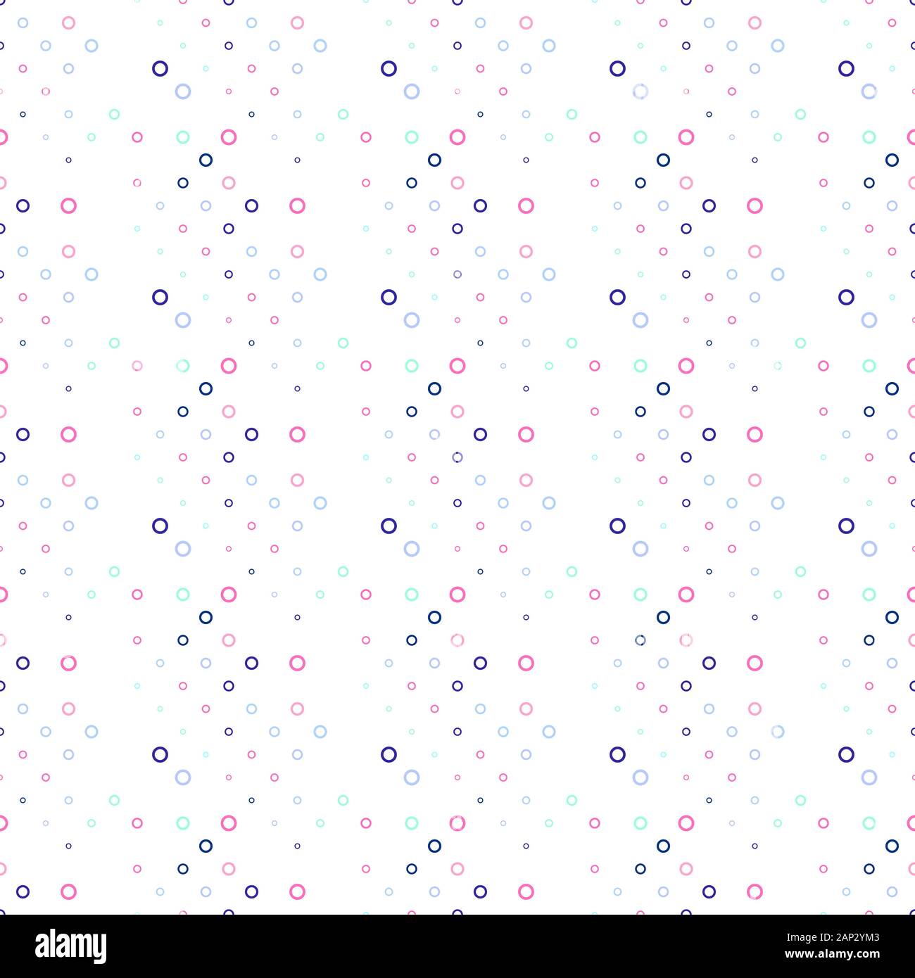 Seamless circle pattern background design - abstract colorful vector ...