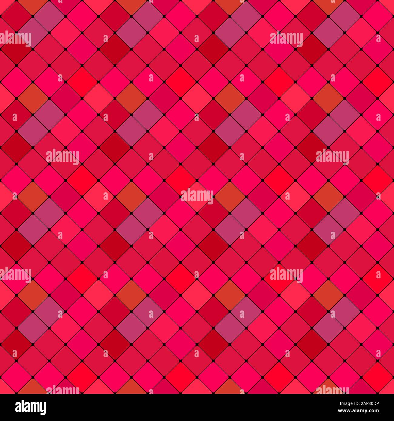 Seamless square pattern background design - geometrical crimson abstract vector illustration ...