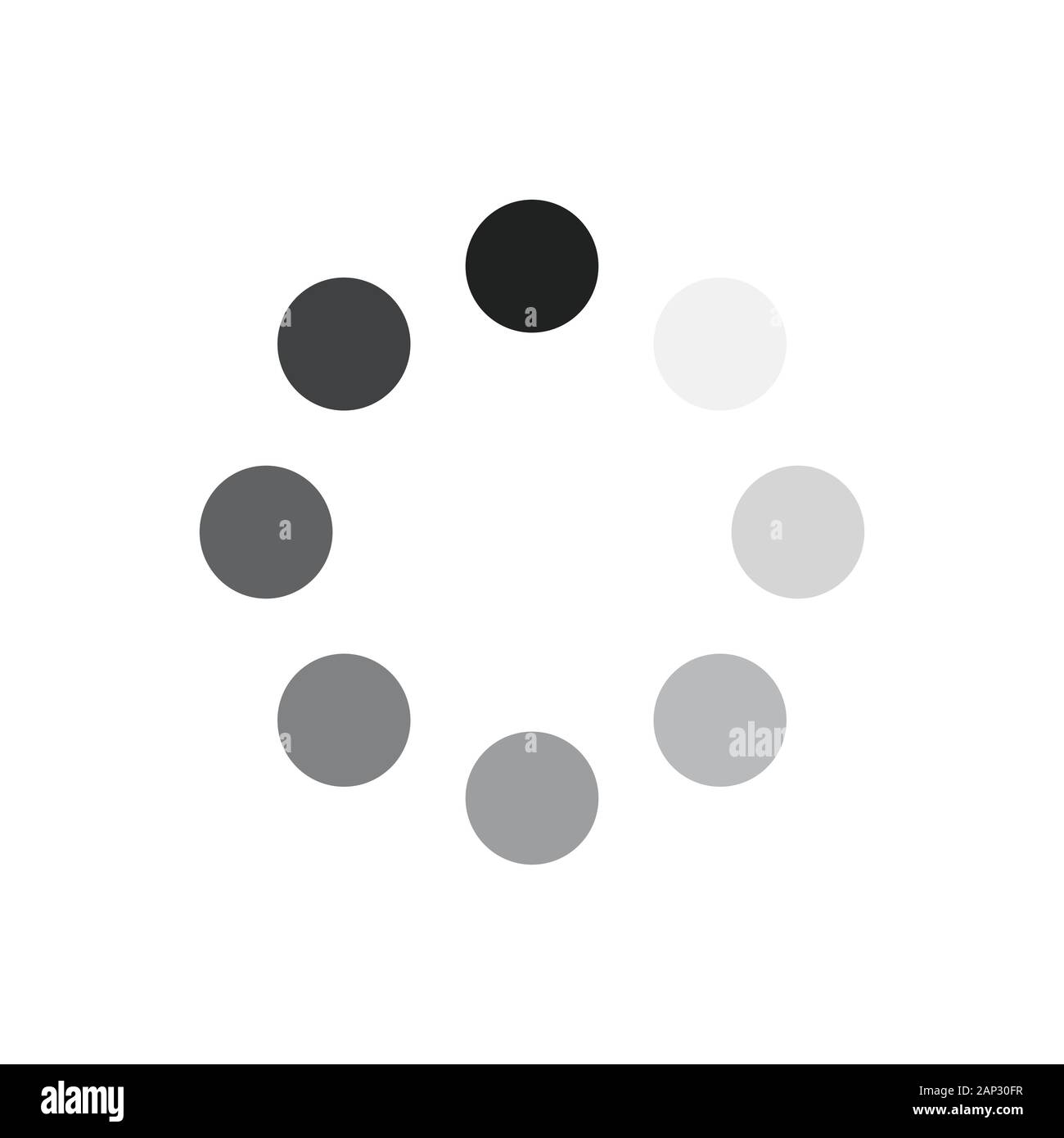 Gray download sign isolated on white background. Load icon in flat ...