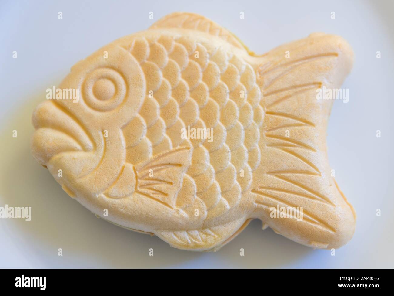 Fish cake ice cream Korean food delicious fish shape cone ice cream ...