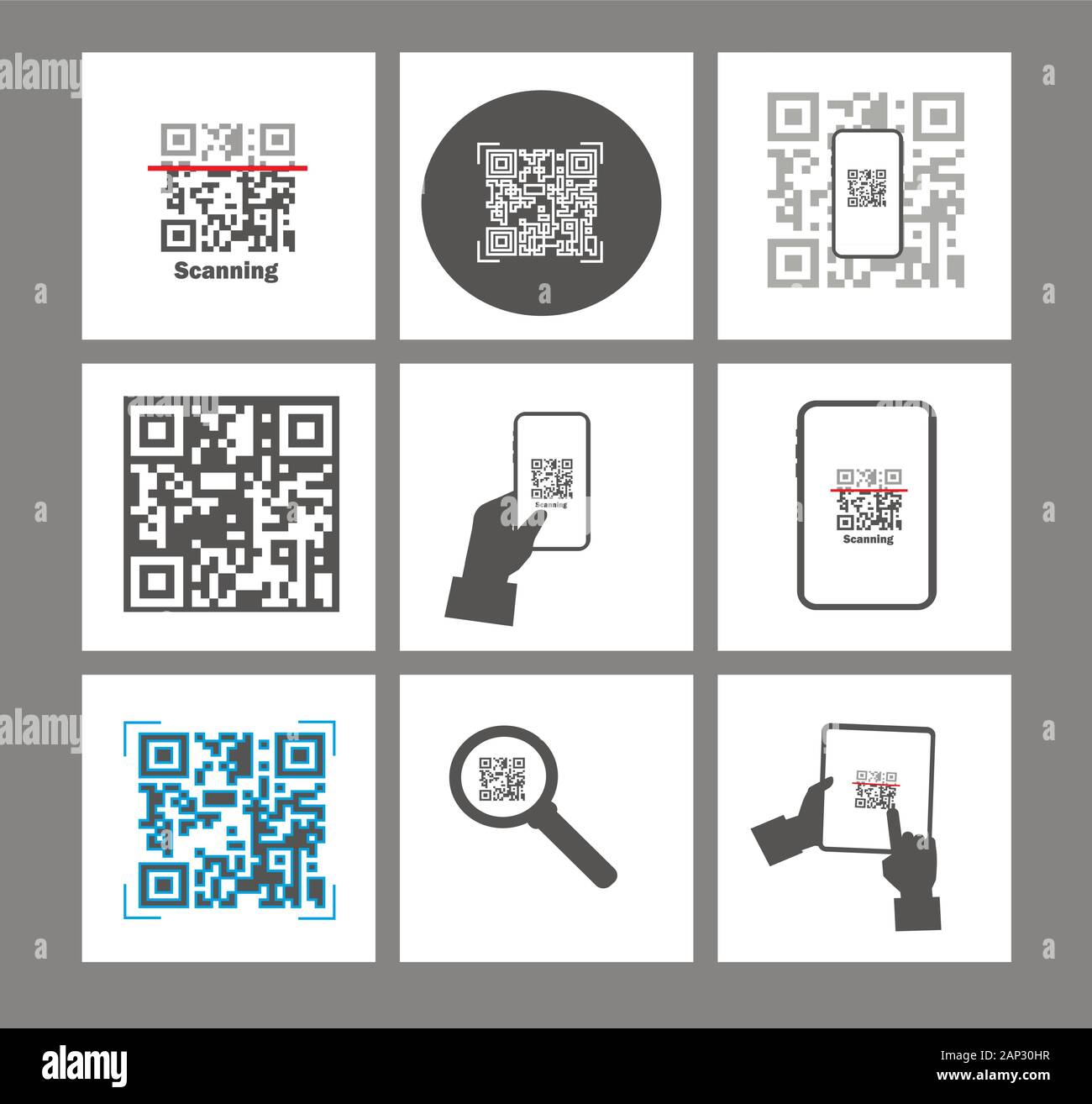 Large qr code hi-res stock photography and images - Alamy