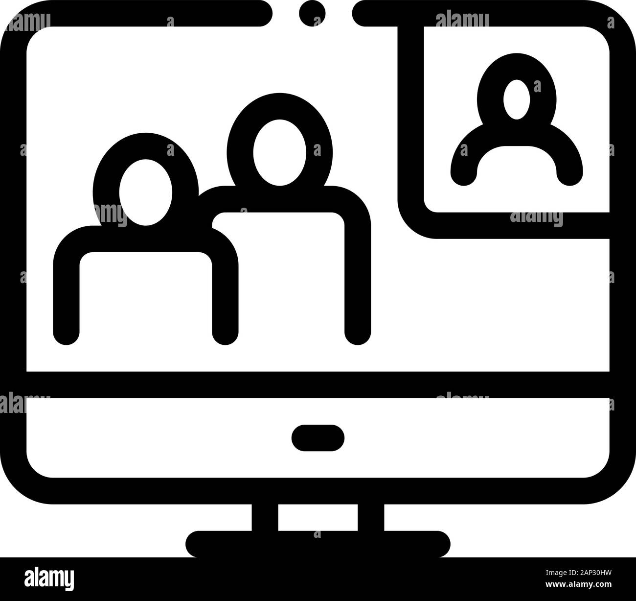 Online Connection Icon Vector Outline Illustration Stock Vector Image ...