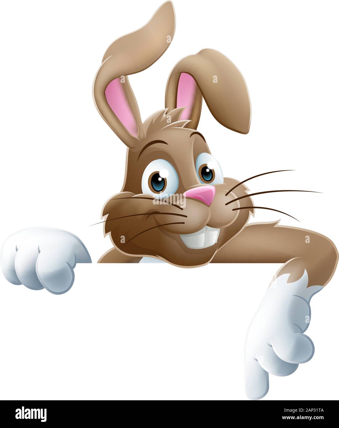 Easter Bunny Cartoon Sign Stock Vector Image & Art - Alamy