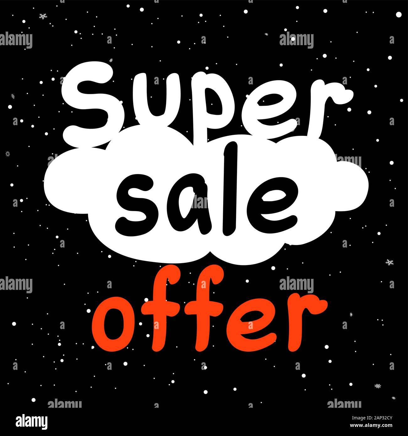 Super christmas sale lettering Stock Vector Images - Alamy