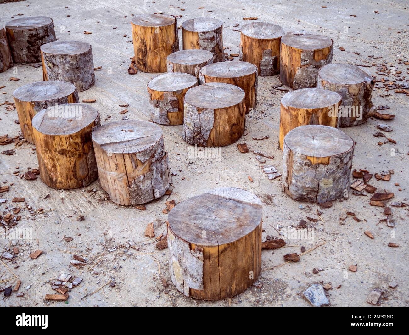 Concrete stumps hi-res stock photography and images - Alamy