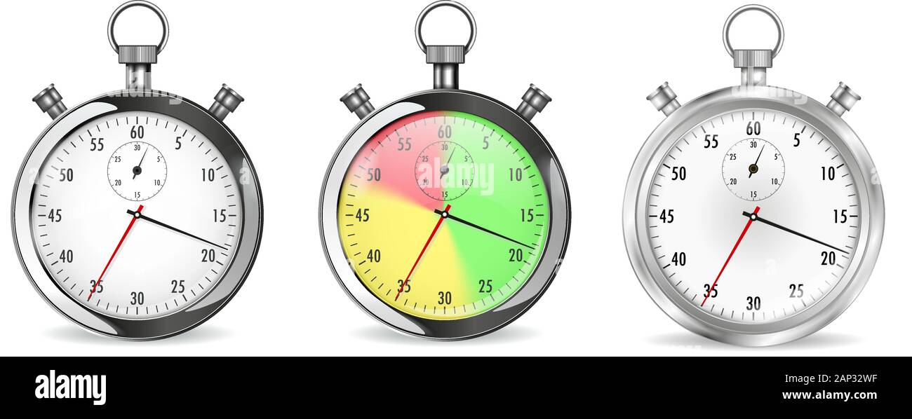 Stopwatch white background Stock Vector Images - Alamy