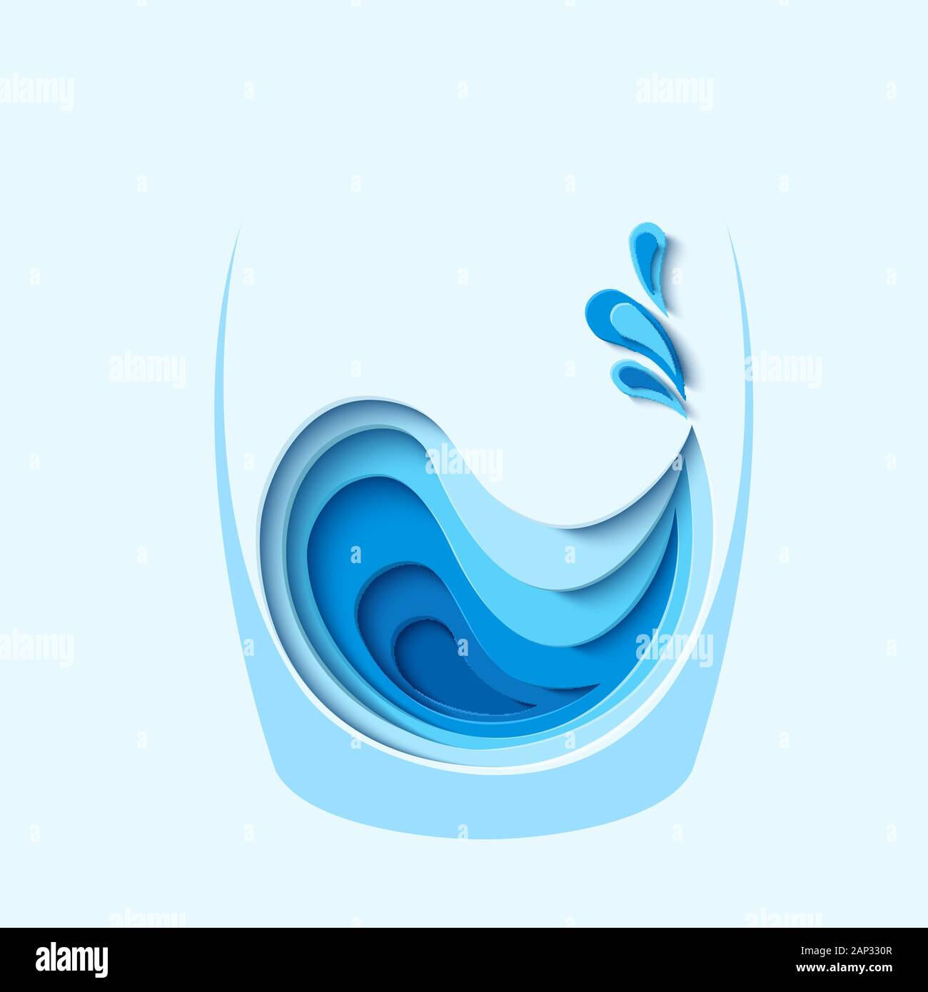Water droplet with world in Stock Vector Images - Alamy
