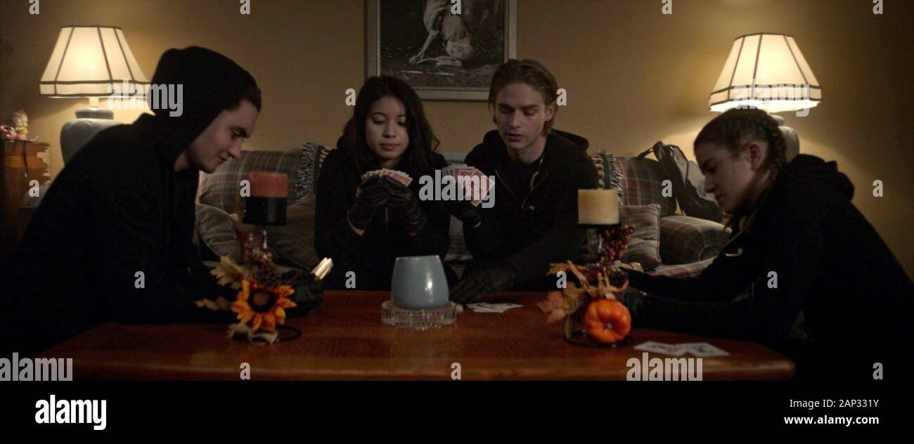 EXTRACURRICULAR, center two from left: Brittany Teo, Keenan Tracey ...