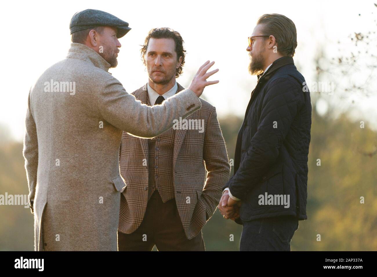 THE GENTLEMEN, from left: director Guy Ritchie, Matthew McConaughey ...