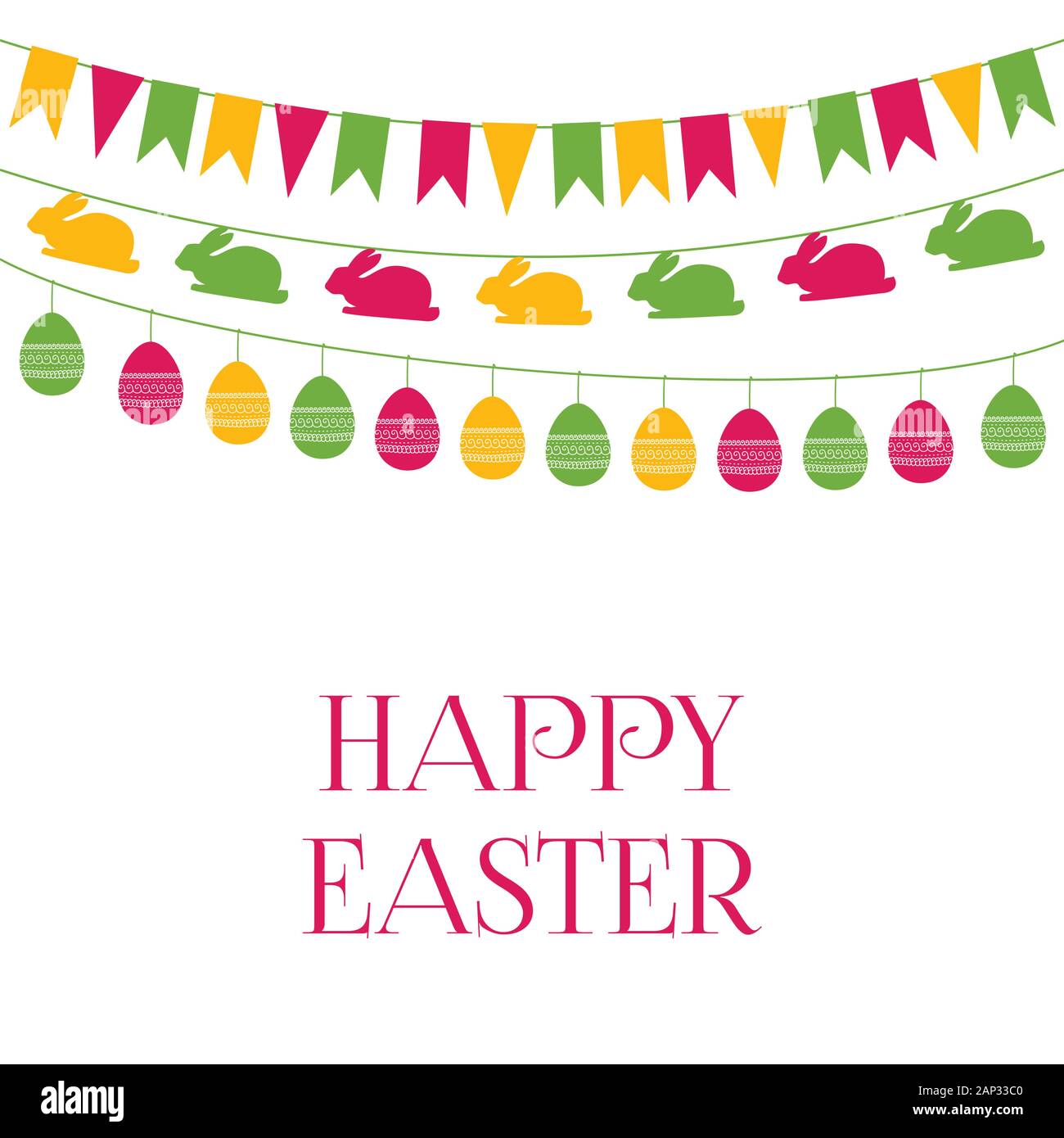 Easter card template frame Stock Vector Images - Alamy