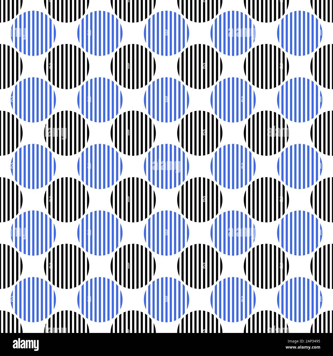 Abstract Repeating Pattern Vector Circle Background Illustration
