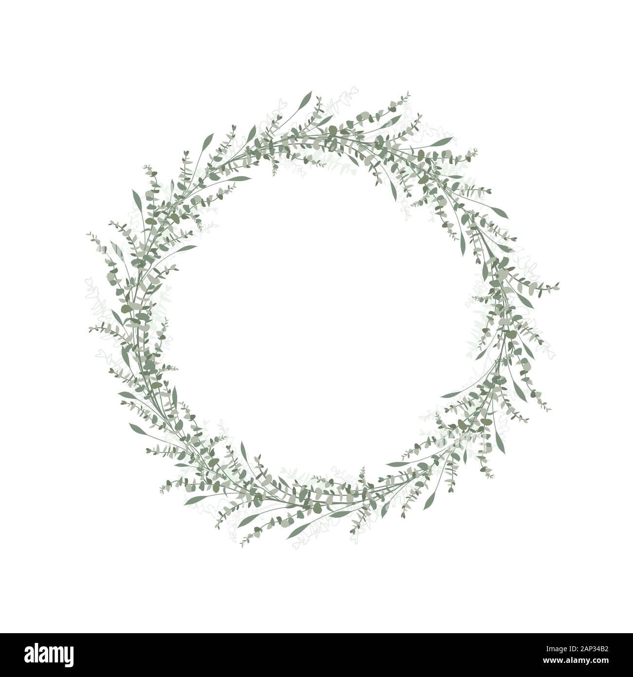 Floral frame decoration for wedding and invitation card. Flower and ...