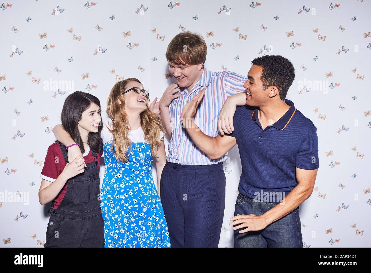 EVERYTHING'S GONNA BE OKAY, from left: Maeve Press, Kayla Cromer, Josh ...