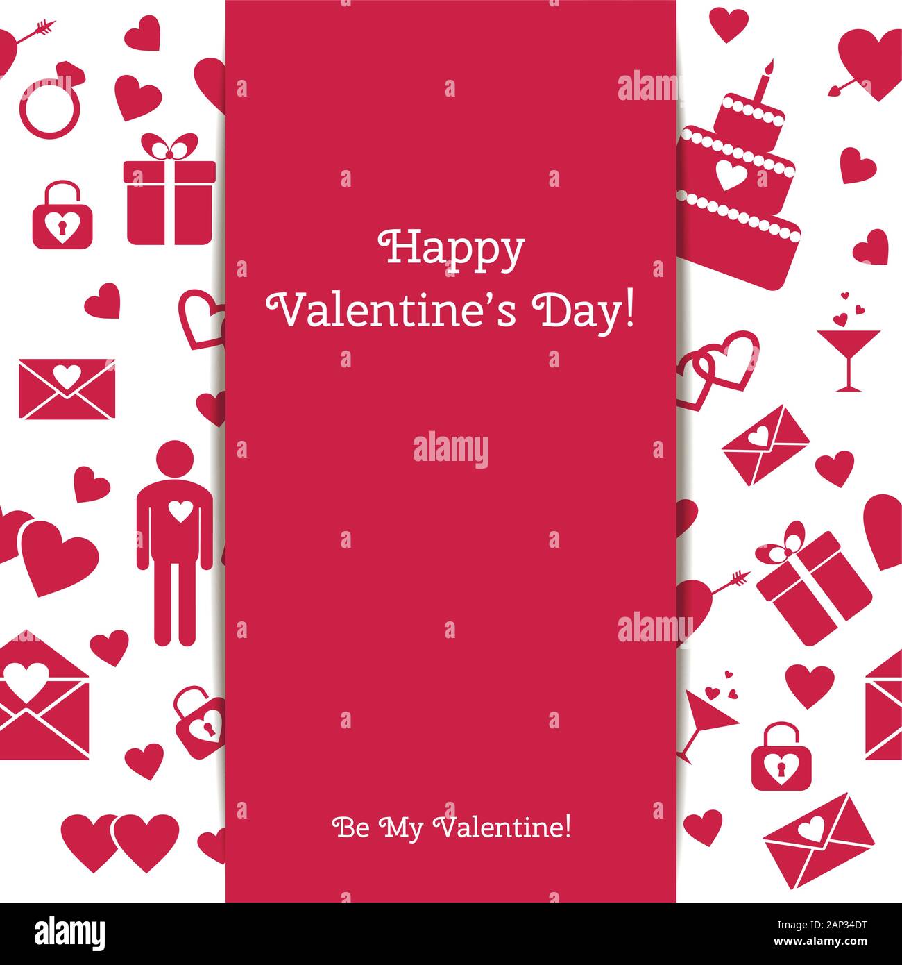 Male happy heart arrow Stock Vector Images - Alamy