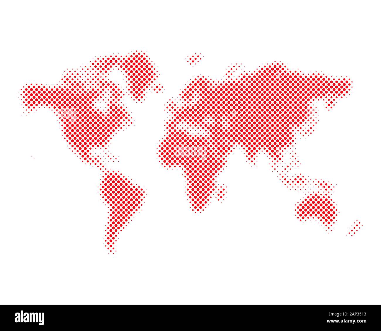 Dot style world map vector hi-res stock photography and images - Alamy