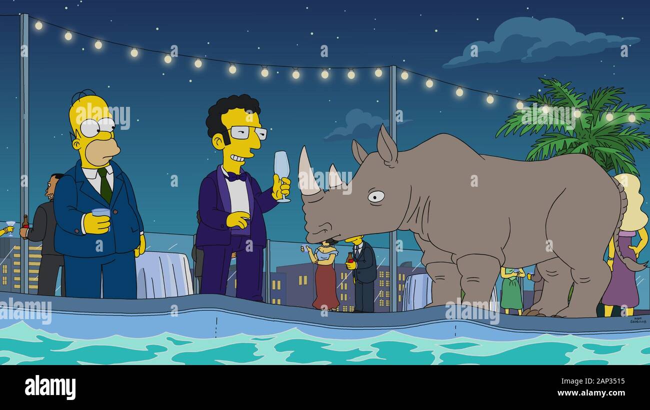 THE SIMPSONS, from left: Homer Simpson (voice: Dan Castellaneta), Artie ...