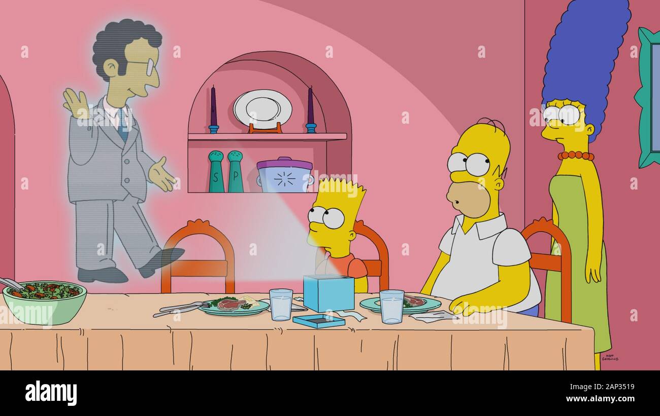 THE SIMPSONS, from left: Artie Ziff (voice: Jon Lovitz), Bart Simpson ...