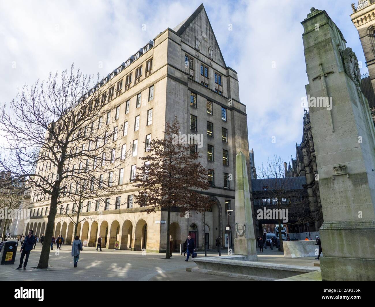 Manchester Central Library, St Peter's Square, Manchester Stock Photo ...