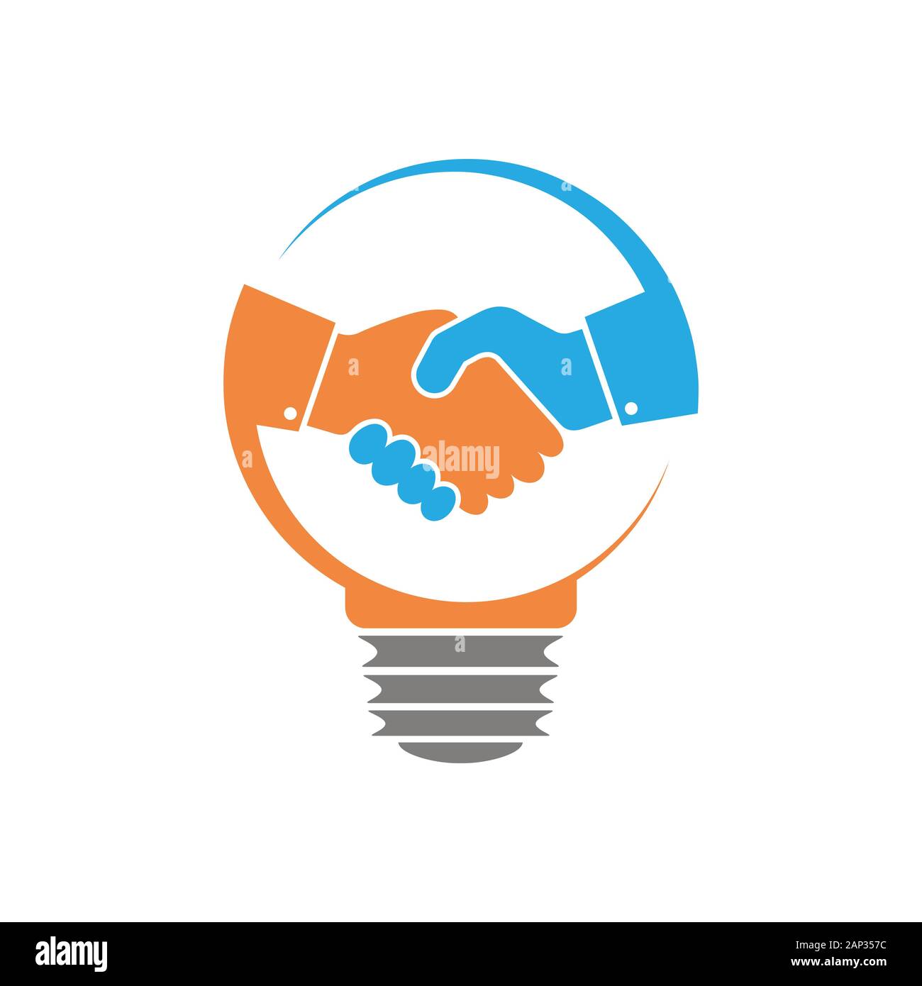 Creative handshake sign industrial idea hi-res stock photography and ...