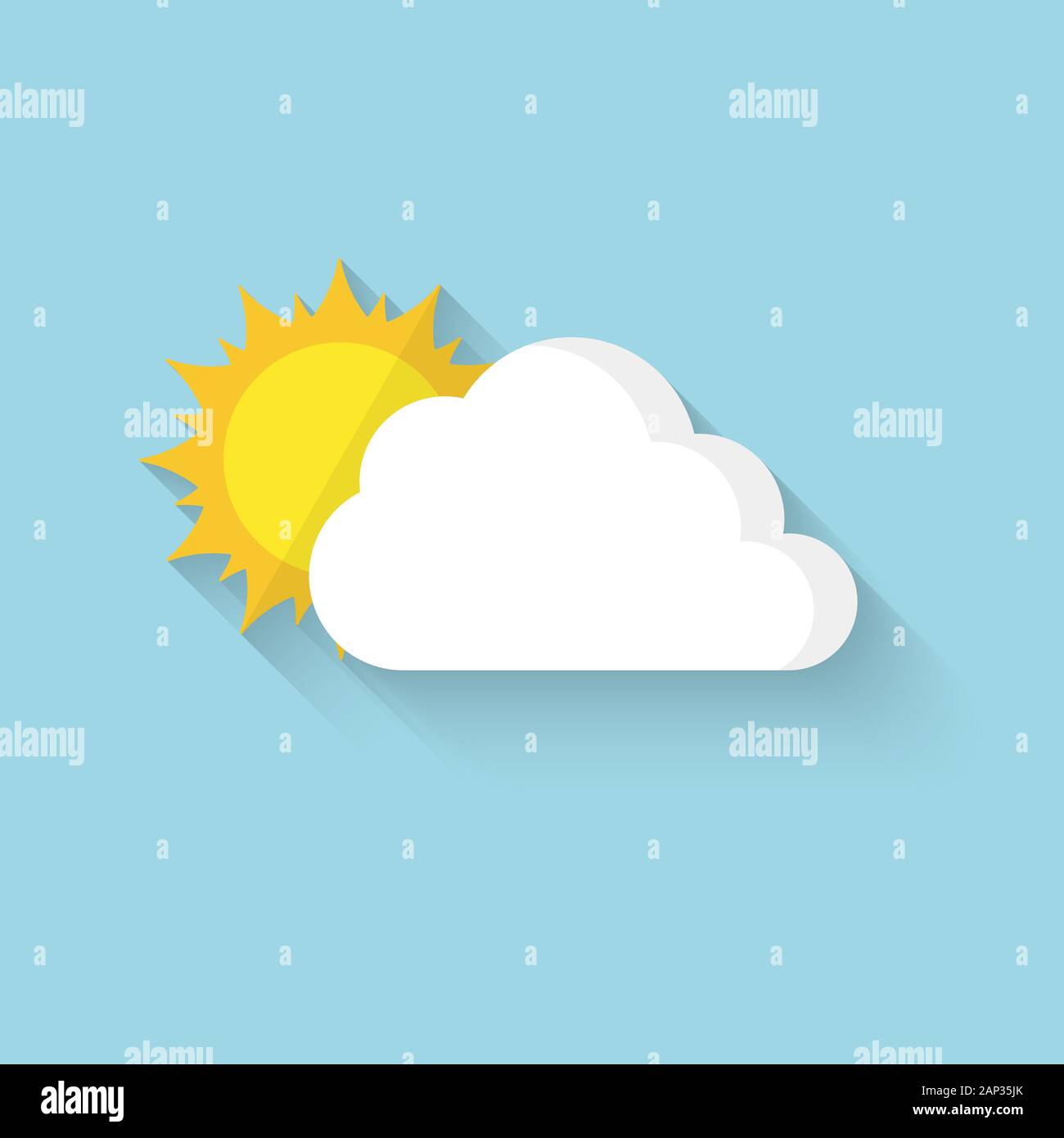 Hiding behind sun Stock Vector Images - Alamy