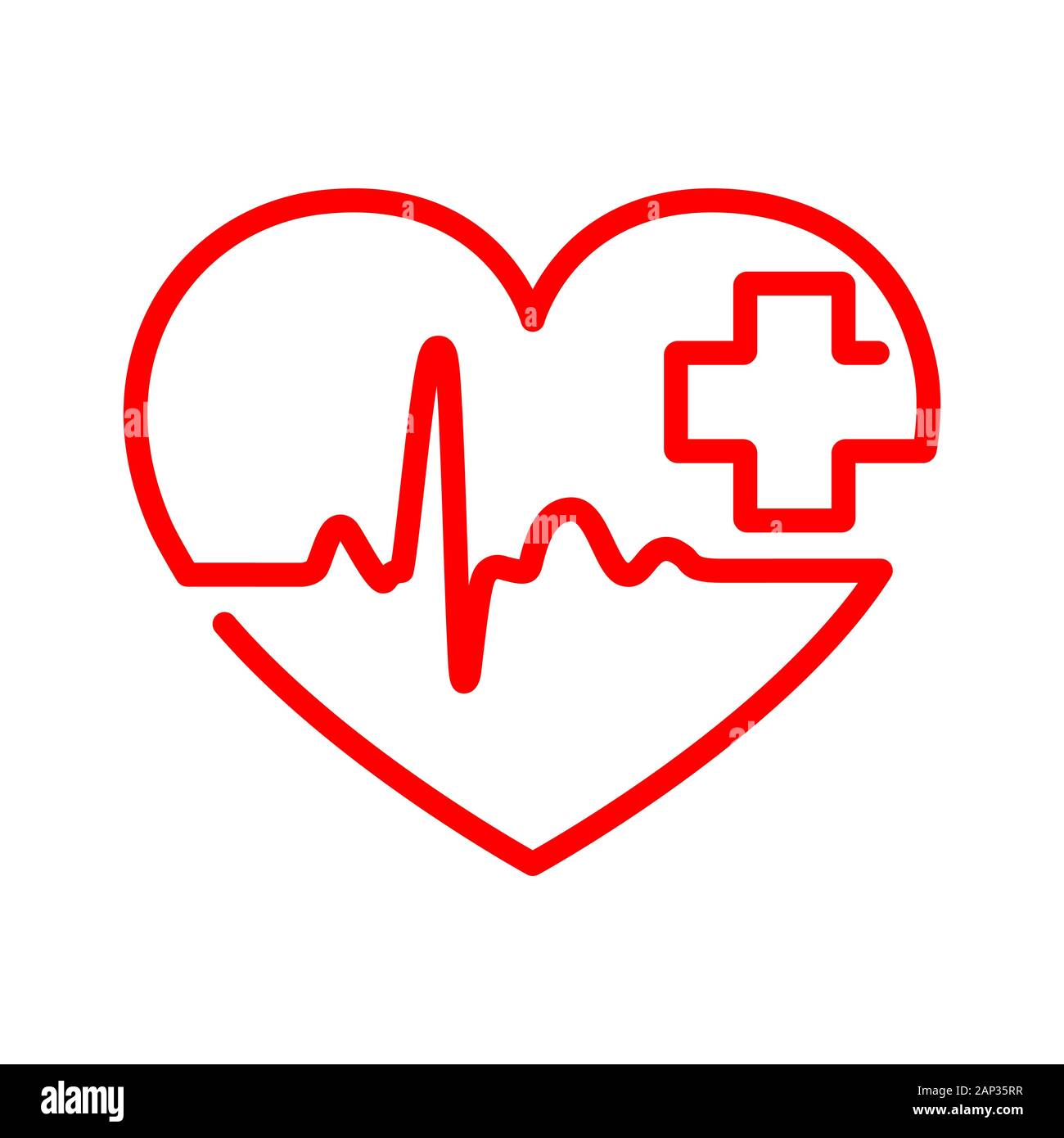 Cross Heart And Outline