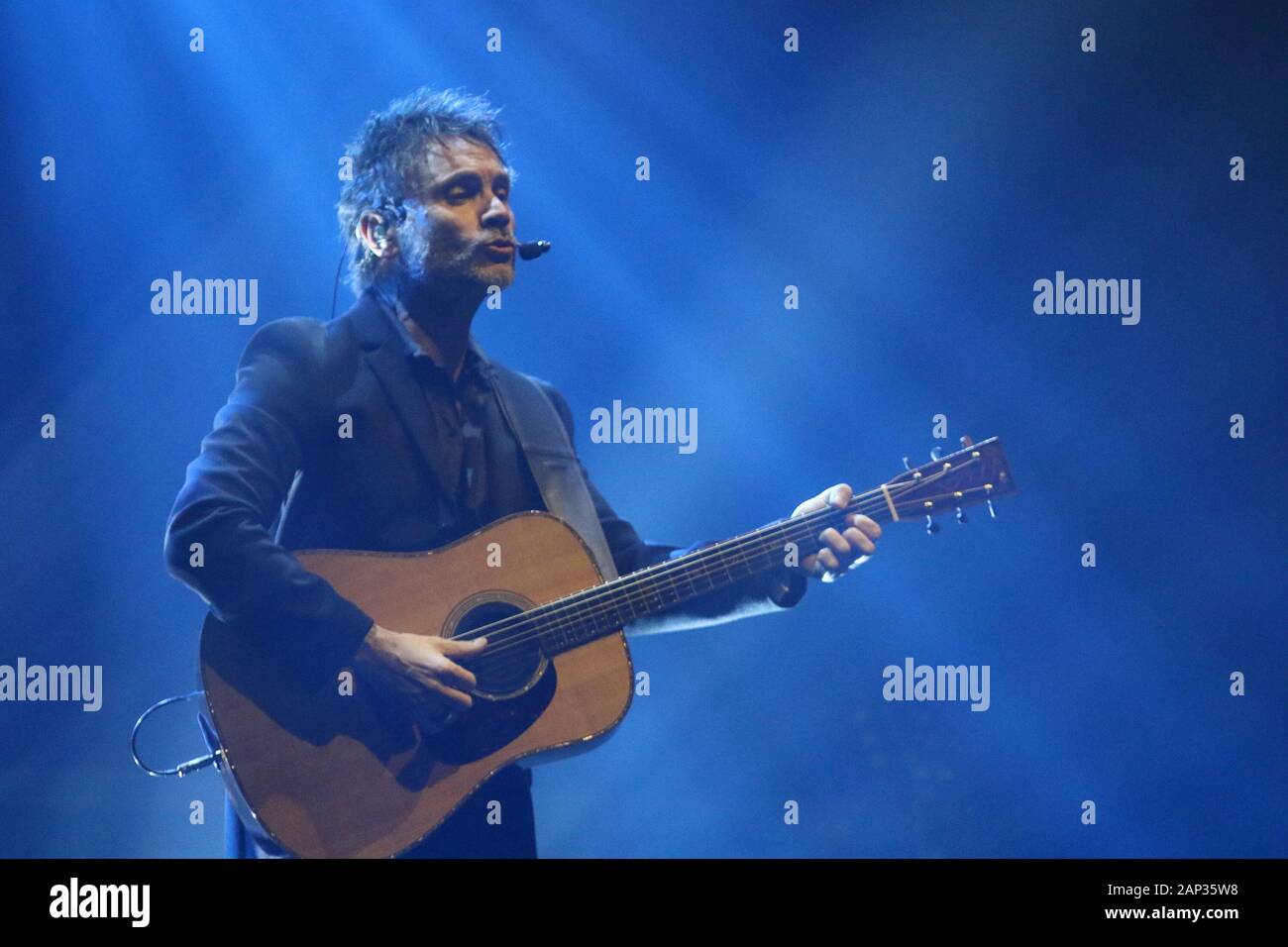 Napoli, Italy. 20th Jan, 2020. The Italian singer Filippo Neviani known ...