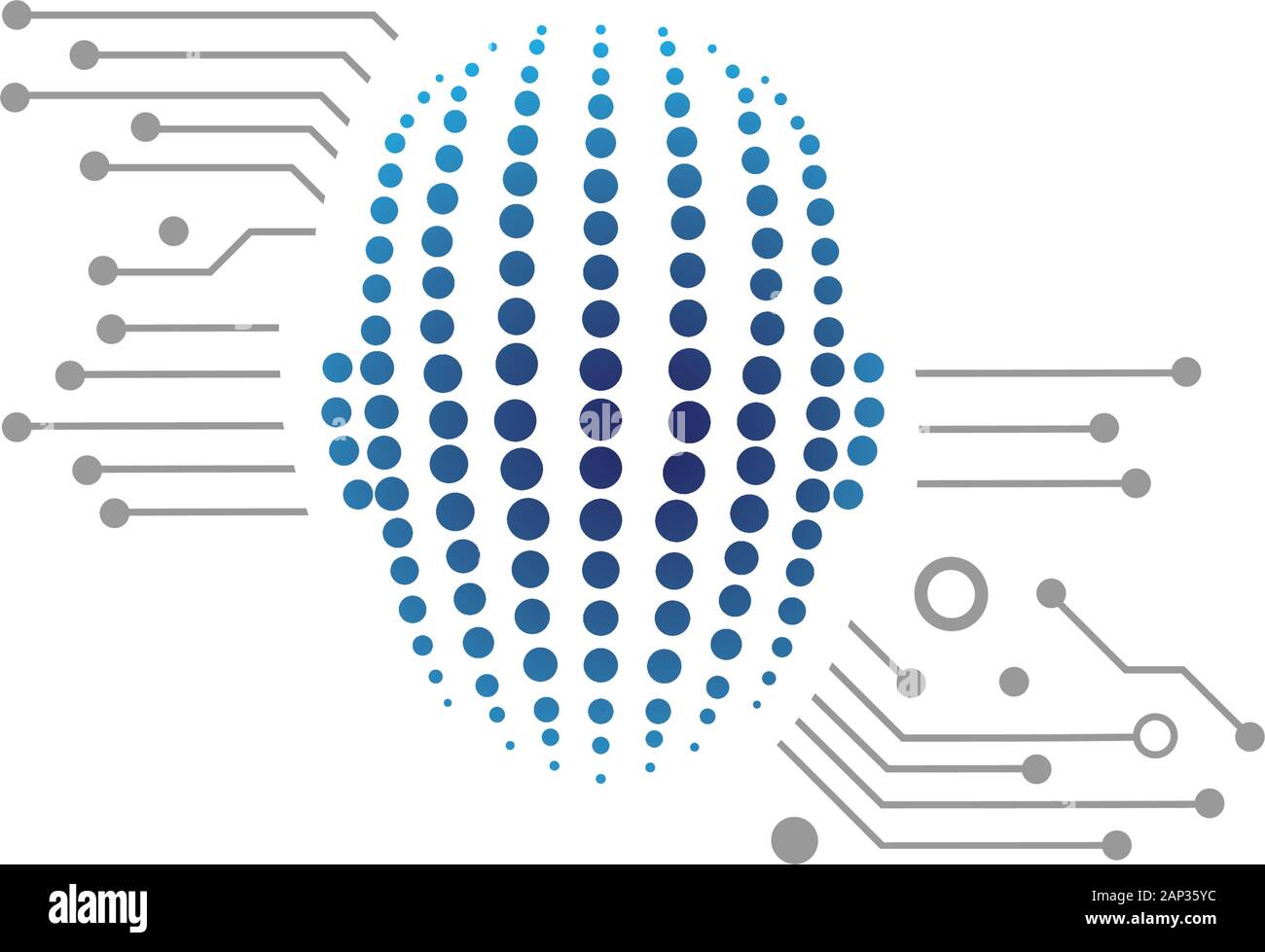 Computer circuit board human face hi-res stock photography and images ...