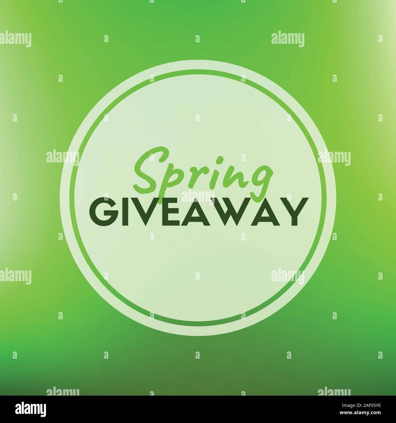Spring giveaway vector card Stock Vector Image & Art - Alamy