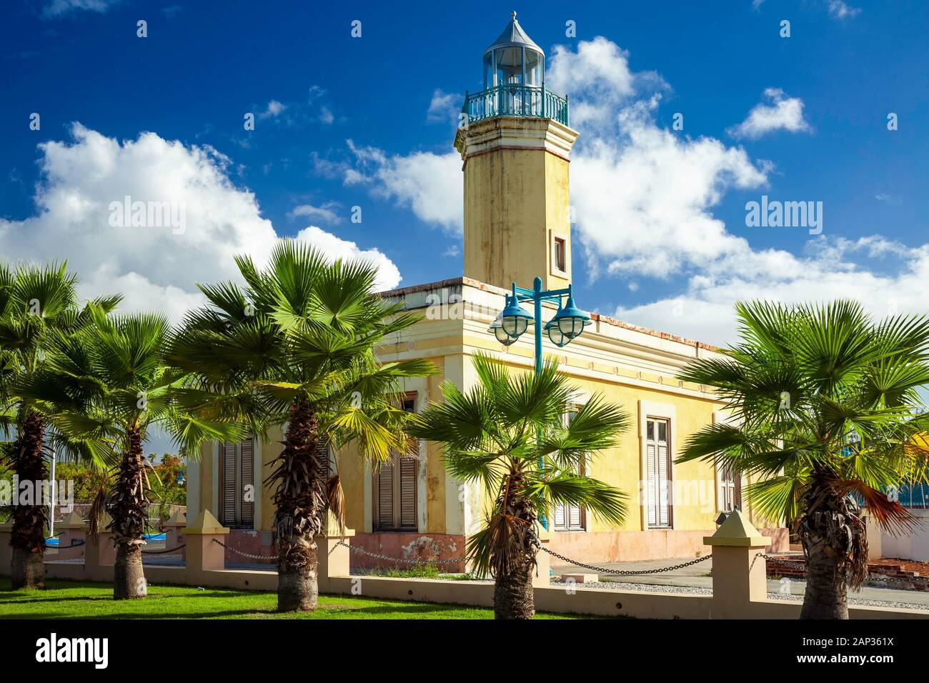 Punta Figuras Lighthouse (1893), Arroyo, Puerto Rico Stock Photo - Alamy