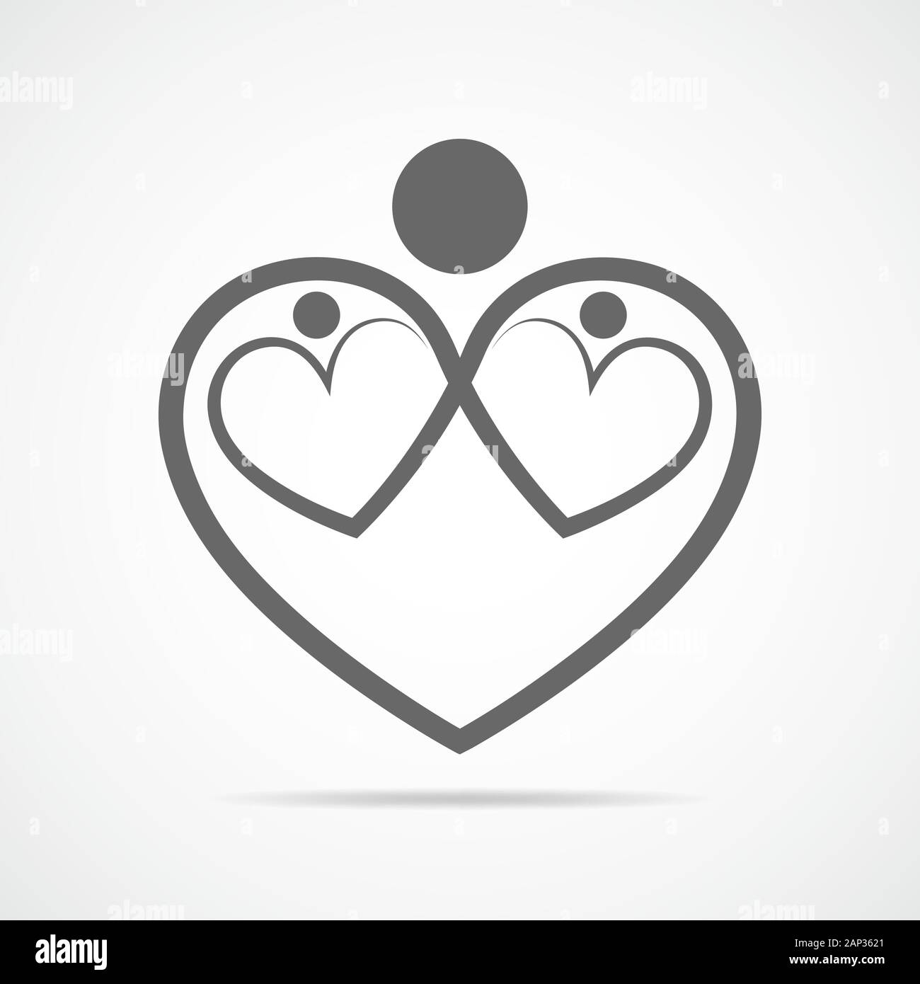 Caring hands medical illustration Stock Vector Images - Alamy