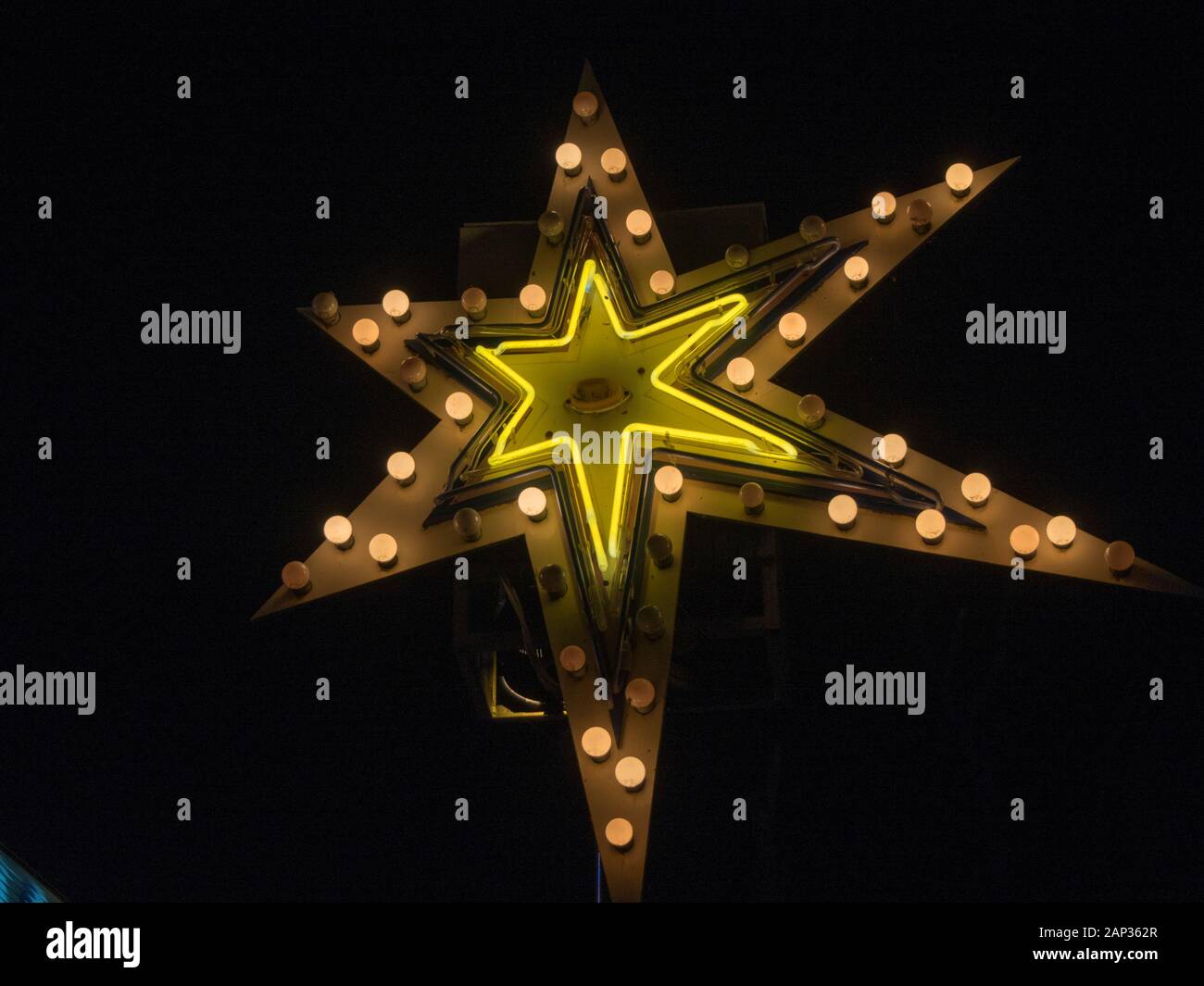 Star backlight in the Riviera Sochi park Stock Photo - Alamy