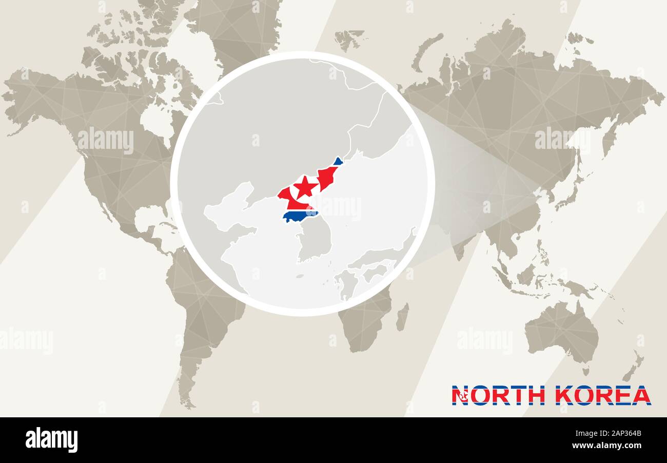 North korea map location Stock Vector Images - Alamy