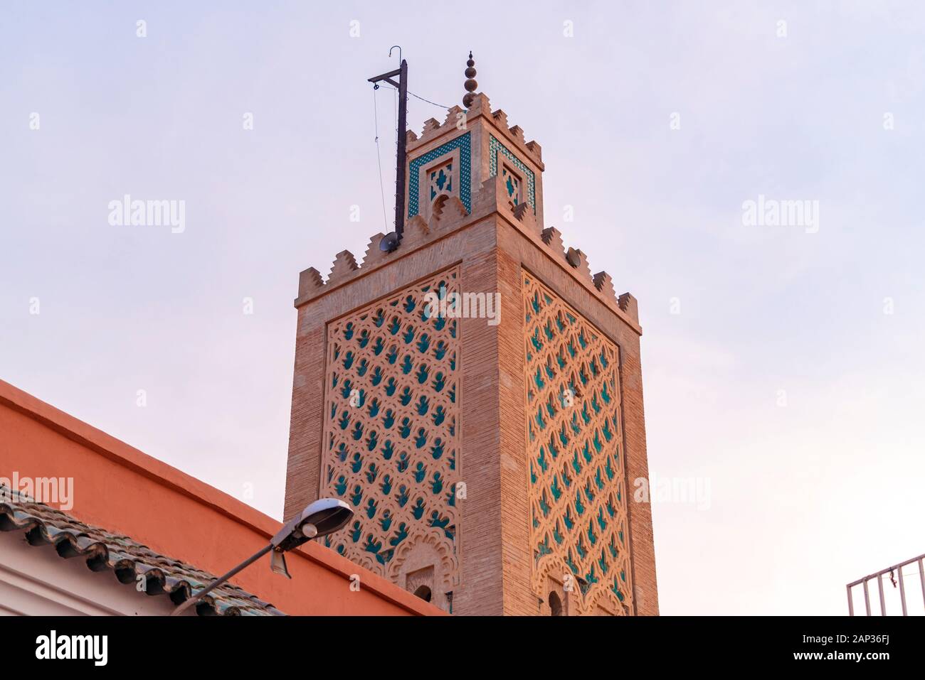 Ben Salah Mosque in Medina, Marrakech before sunset Stock Photo - Alamy