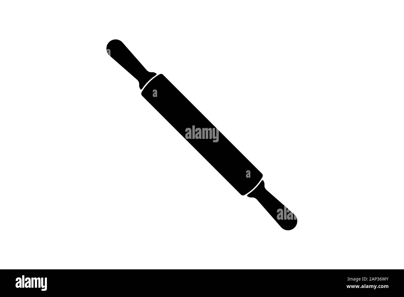 Wood rolling pin Black and White Stock Photos & Images - Alamy