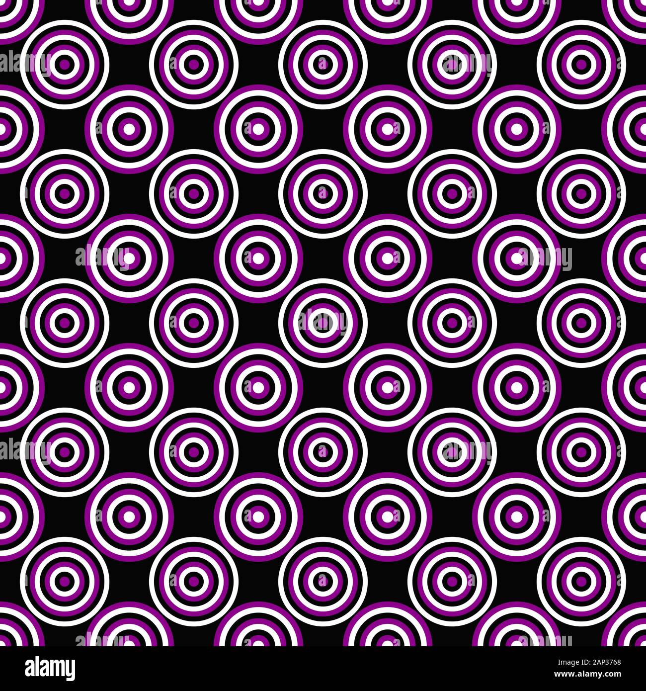 Simple seamless concentric circle pattern background - vector design ...