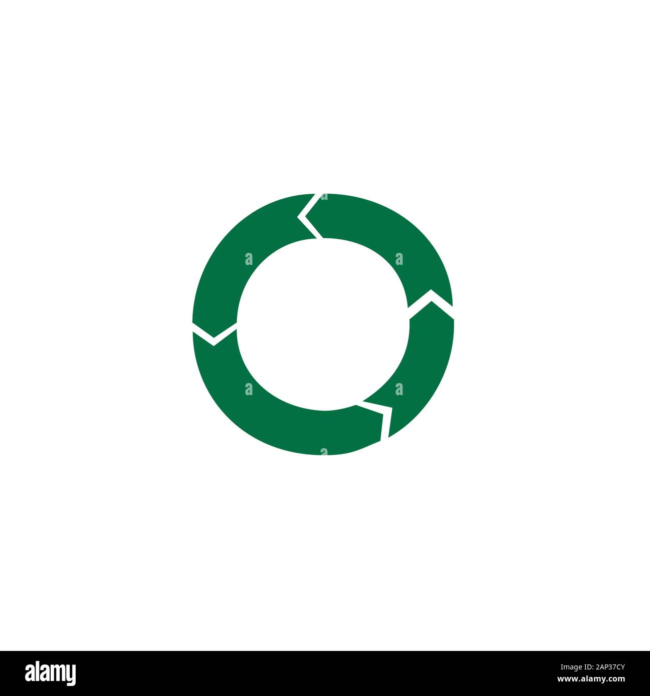 Vector template green pie chart, infographics Stock Vector Image & Art ...