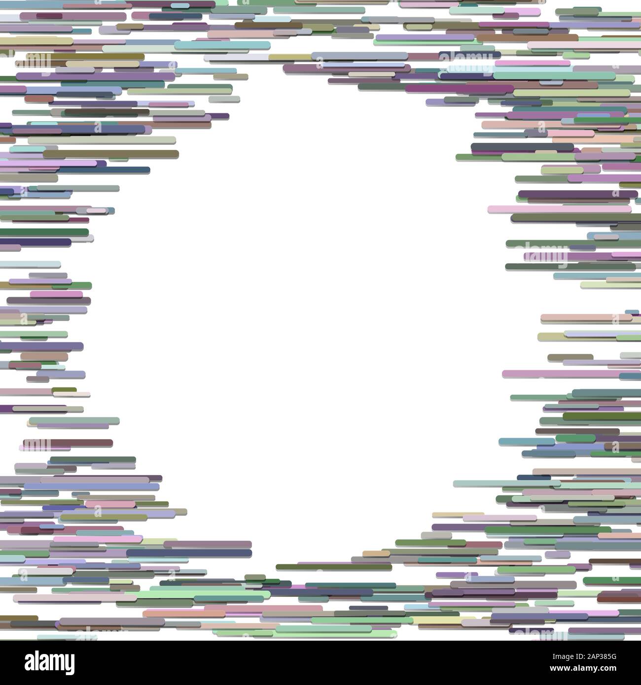 Blank chaotic horizontal rounded stripe background template - vector ...