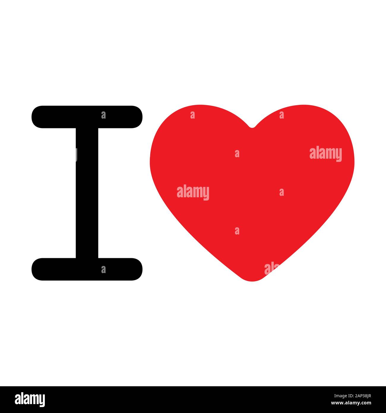 I love sign with heart icon simple design Stock Vector Image & Art - Alamy