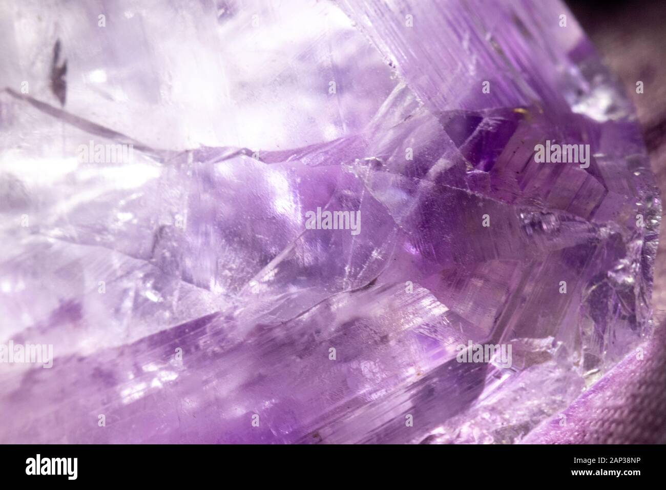 Amethyst Crystal close-up Stock Photo - Alamy
