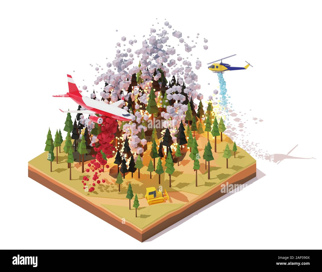 Aircraft fire fighting Stock Vector Images - Alamy