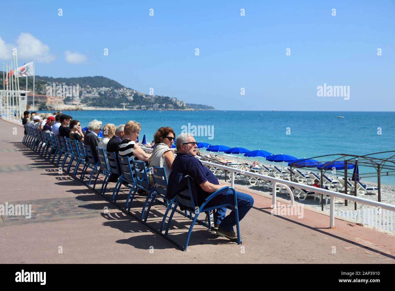 Promenade des Anglais, Nice, Cote d Azur, Alpes Maritimes, Provence ...