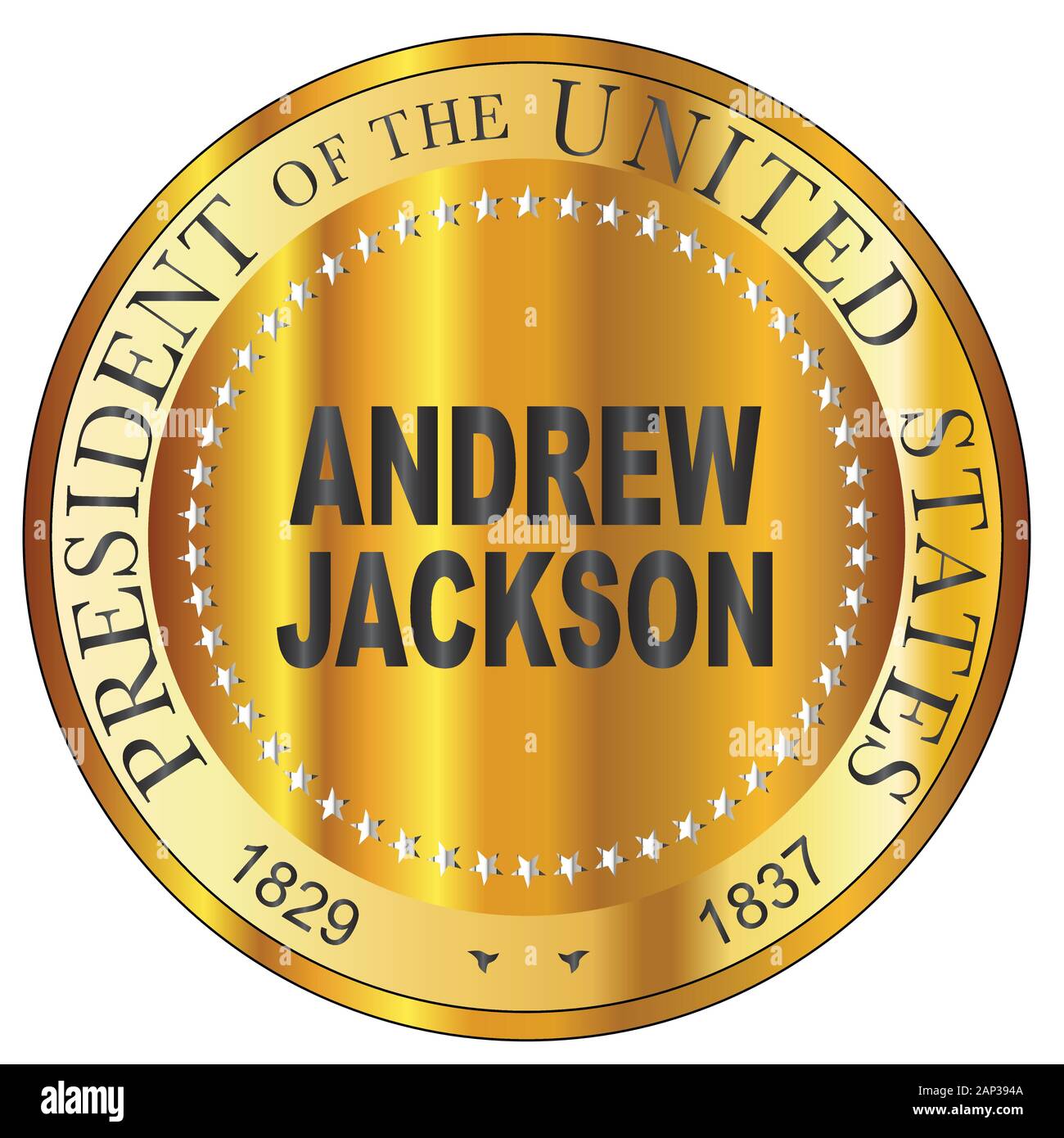 7th president of the united states Stock Vector Images - Alamy