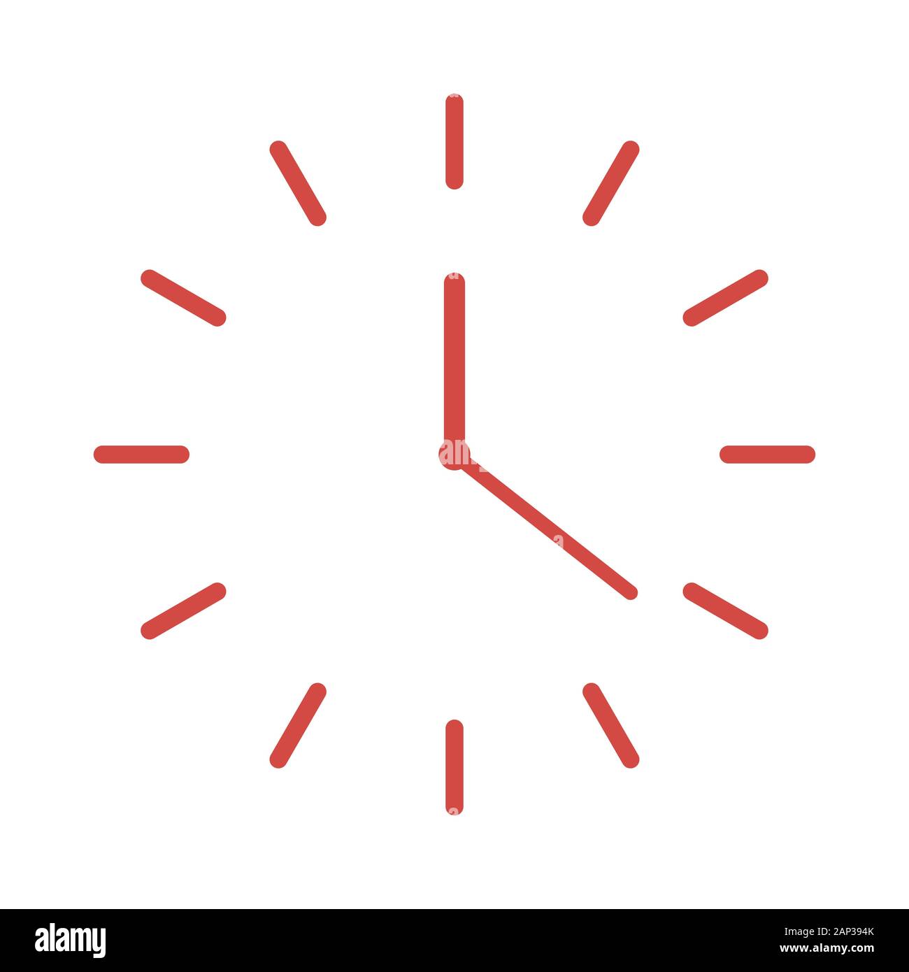 Red clock Stock Vector Images - Alamy