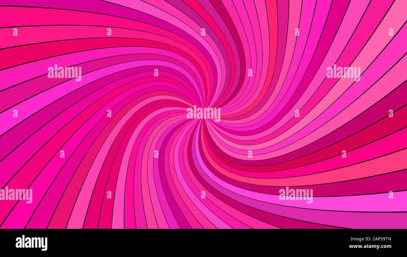 Pink abstract hypnotic striped spiral background design - vector ...