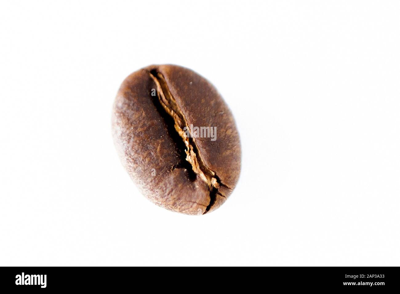 Shiny fresh roasted coffee bean isolated on white background Stock ...