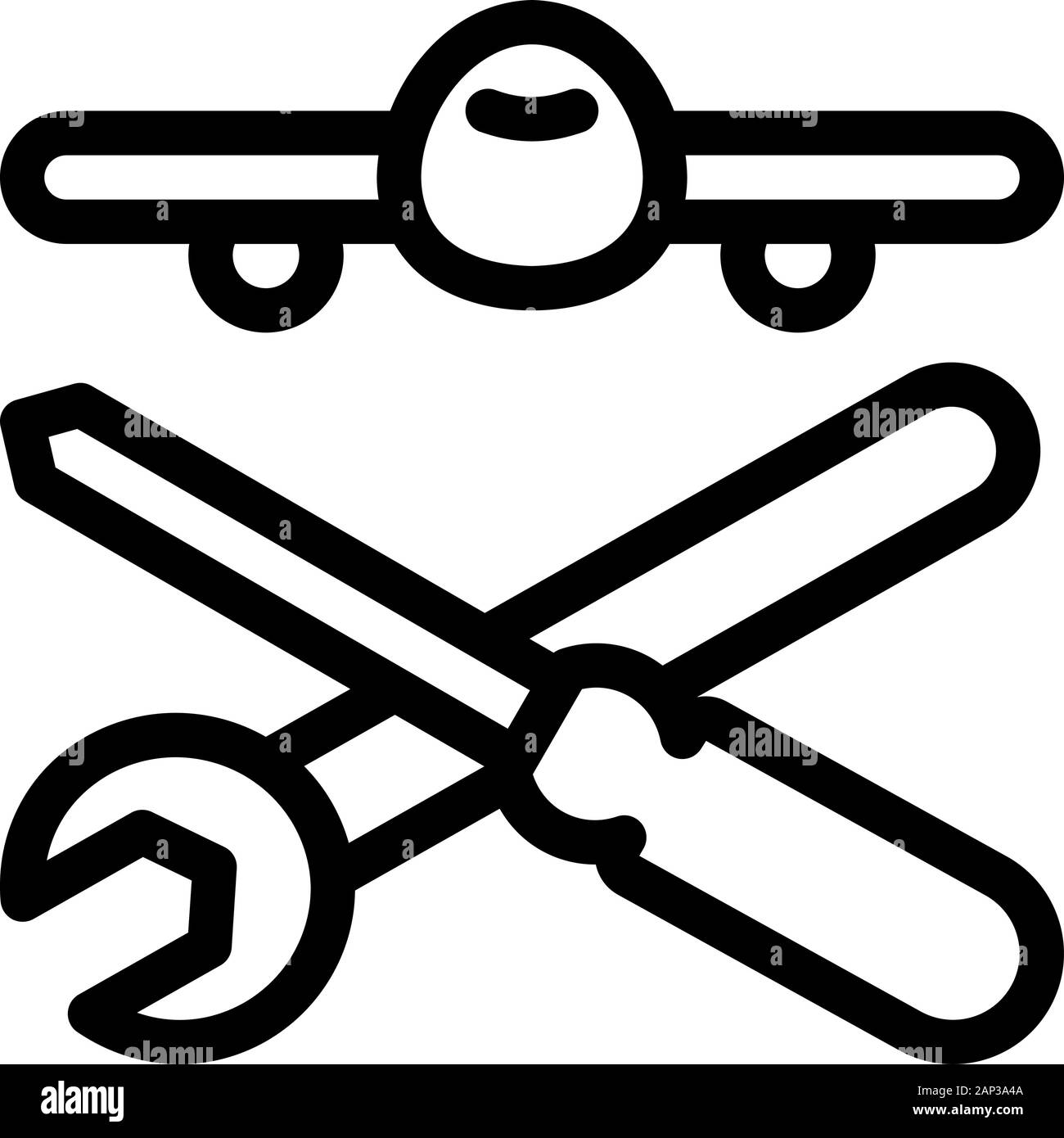 Plane Instruments Icon Vector Outline Illustration Stock Vector Image ...