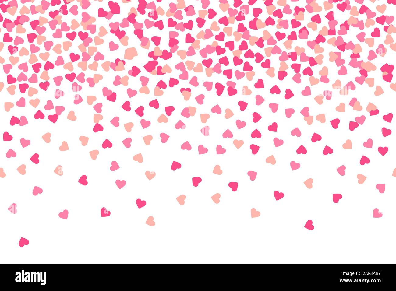 Valentines heart rain background illustration. Vector eps10 Stock ...